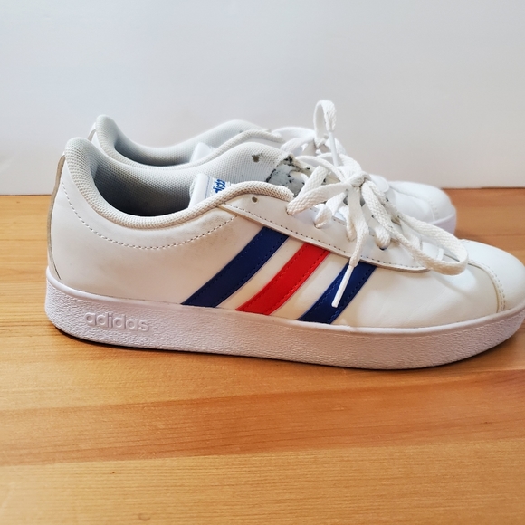 adidas | Shoes | Adidas Red White Blue Classic Low Top Kids Shoes Size ...